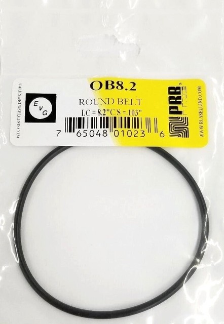 PRB Line OB8.2 - Round Rubber Belt - 8.2" Inside Circumference - .103 ...