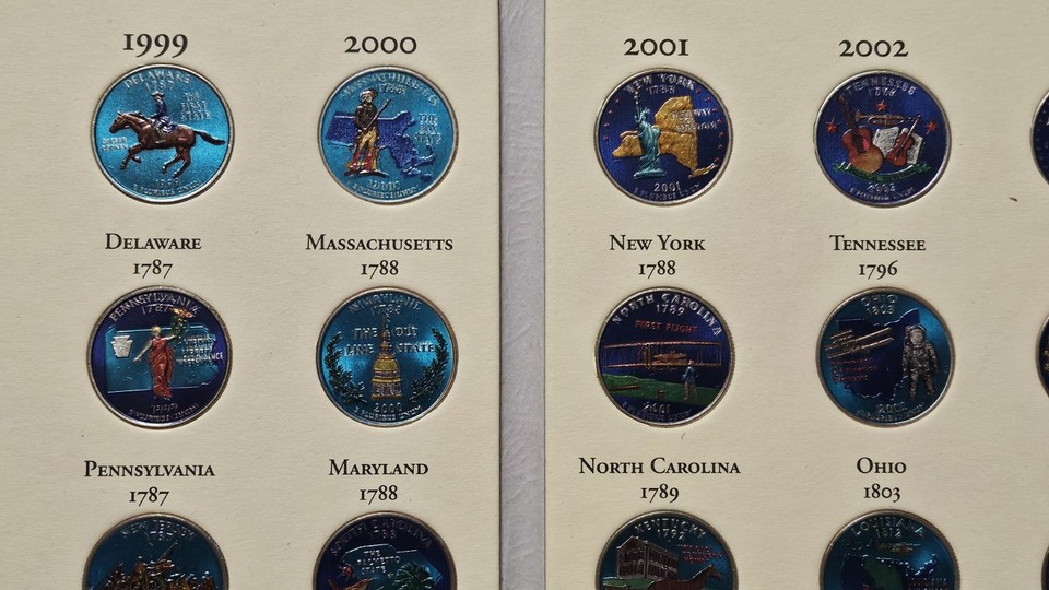 US Statehood Quarters 1999-2008 Colorized Set of 50 | eBay
