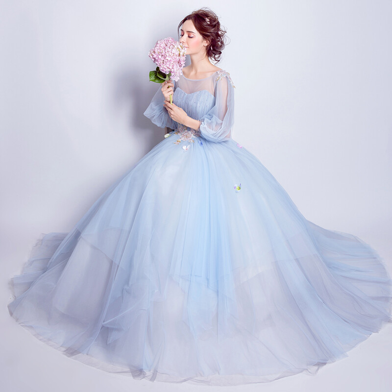 Noble Evening Formal Party Ball Gown Prom Bridesmaid Host Acting Dress ...