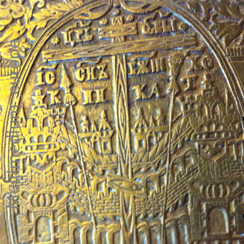 russischer Reise Altar Triptichon Reise Ikone Pilger Altar Faltaltar Messing | eBay