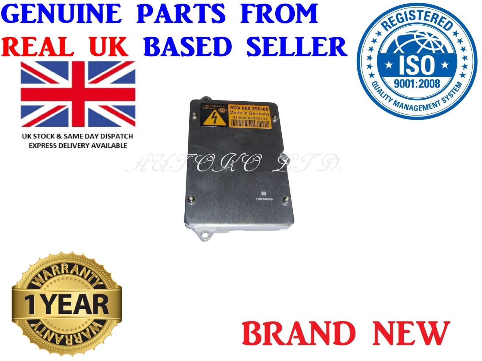 MERCEDES M Ml W164 Xenon HID Ballast Control Unit A0028202326 HELLA ...