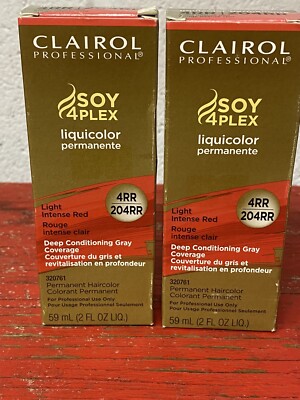 2-Clairol Professional Conditioning Color 4RR/204RR Light Intense Red 2 ...