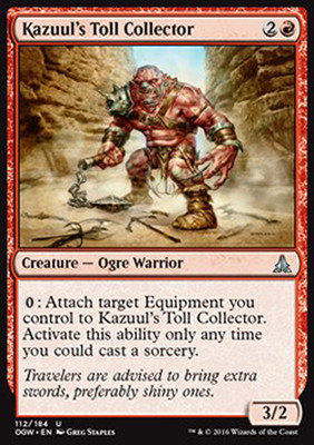 MTG KAZUUL's TOLL COLLECTOR FOIL EXC - ESATTORE DI KAZUUL - OGW - MAGIC ...