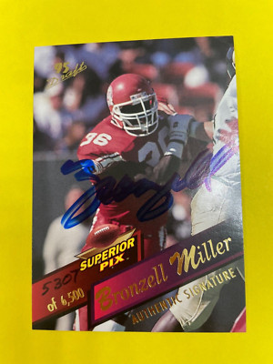 1995 SUPERIOR PIX AUTOGRAPH BRONZELL MILLER 5307/6500 | eBay