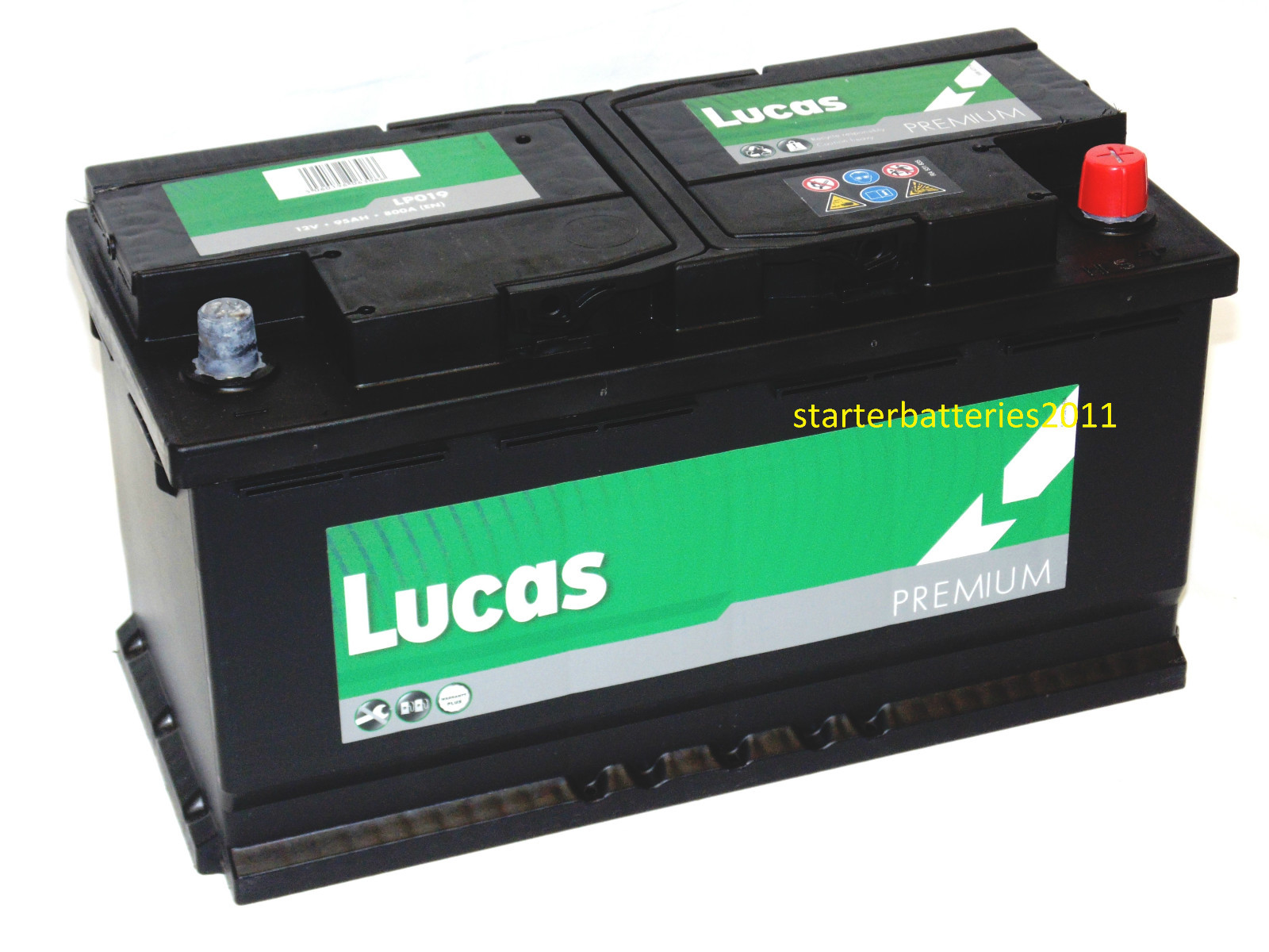 Lucas LP019 OEM Replacement Car Battery TYPE 019 - 12V 95AH 800A - 4 ...