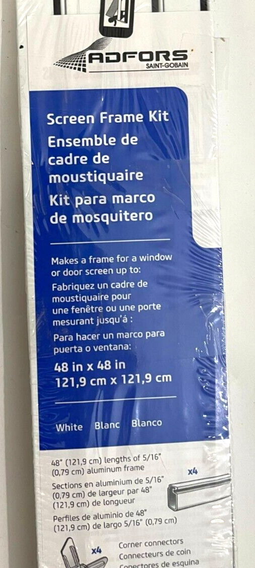 Screen Frame Replacement Kit White Aluminum | eBay