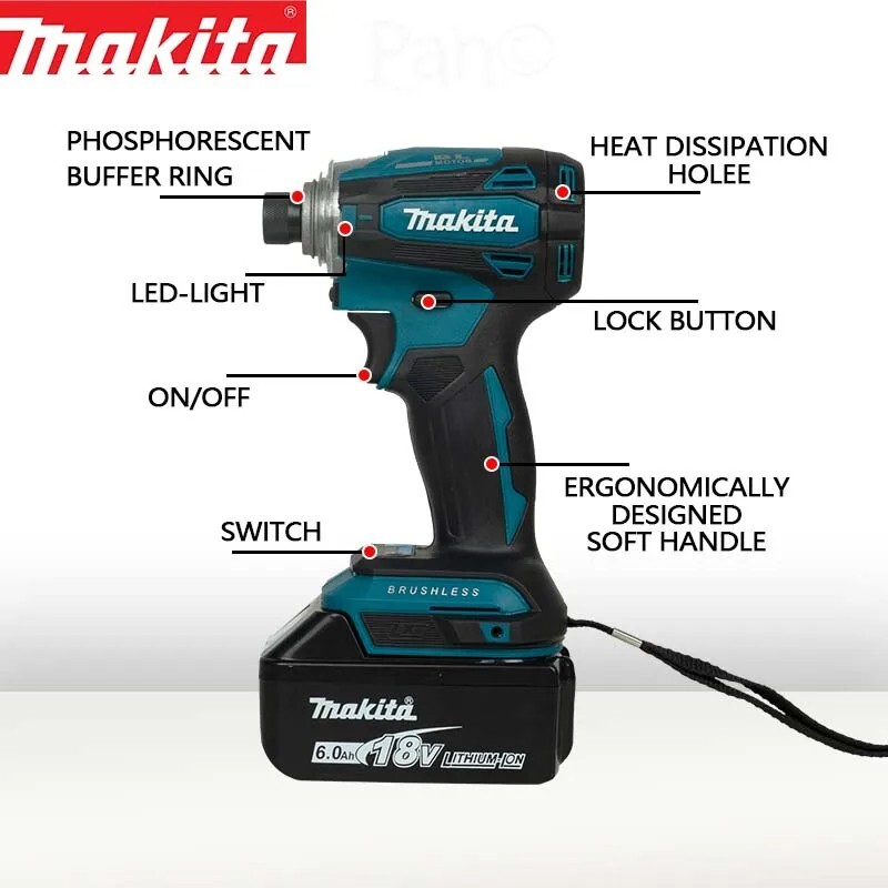 Makita DTD172 18V Brushless Impact Driver Drill Driver 180Nm | eBay