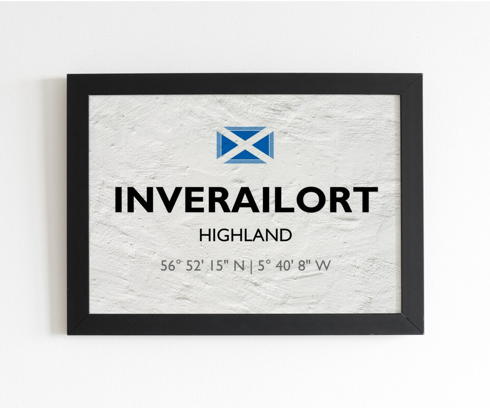 A3 PRINT - Inverailort, Highland, Scotland - Lat/Long NM7681 | eBay