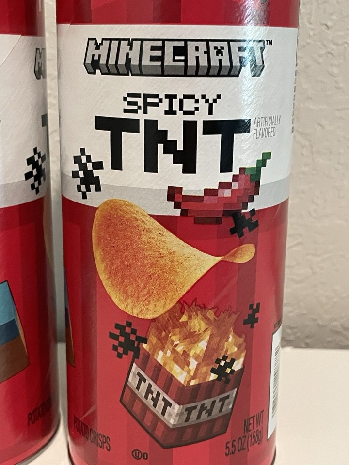 2pk Limited Edition Spicy TNT Minecraft Pringles New | eBay