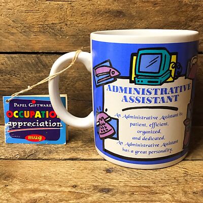 Large Administrative Assistant Mug Papel Giftware | eBay