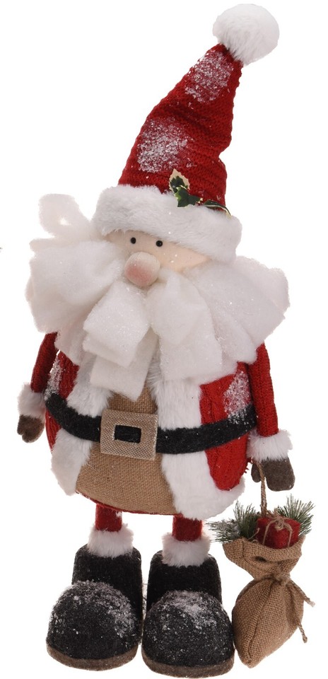 64cm Large Santa Claus Figurine Standing Father Christmas Figure Xmas ...
