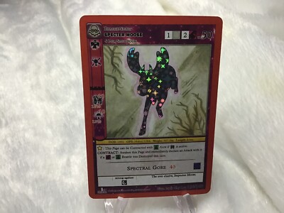 Specter Moose 116/163 1st Edition Reverse Holo Nightfall MetaZoo Card ...