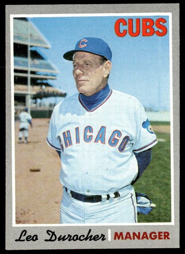 1970 Topps #291 Leo Durocher Baseball Chicago Cubs | eBay