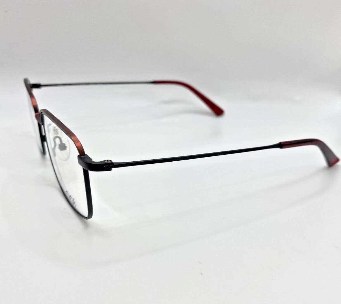 OGI Evolution 4329/1146 Red Black Rectangle Metal Eyeglasses Frame 52 ...