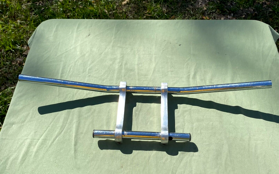 Springer Chopper Motorcycle 7/8" Handlebar w/ Finch Style DogBone 6 ...