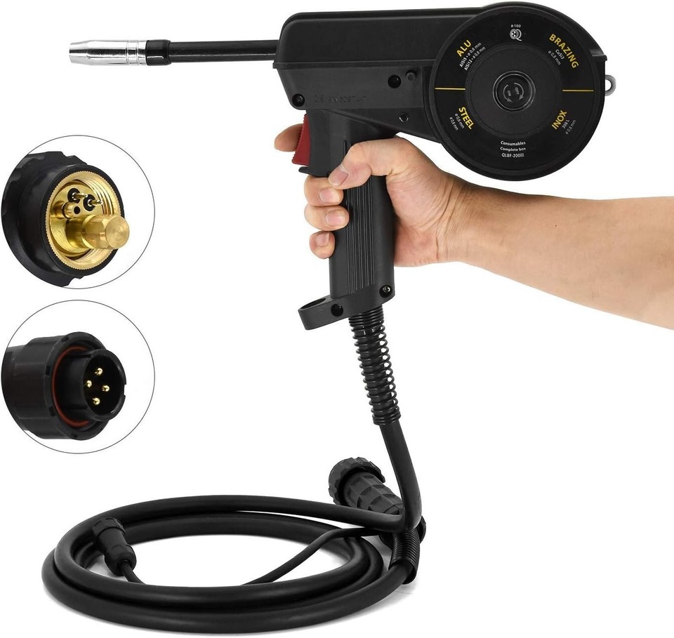 Useful Spool Gun for 200A MIG Welder10FT Aluminum MIG Welding Torch ...