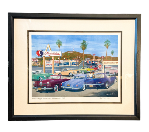 Stan Cline Signed 2010 Litho Warren Biggs Studebaker Hollywood 1963 ...