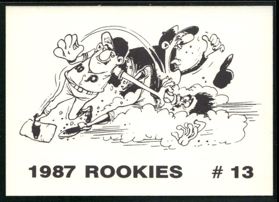 1987 Rookies (Cartoon Back, unlicensed) #13 Joe Magrane Uncirculated RC ...