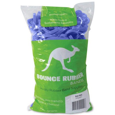 Bounce Rubber Bands 500gm Blue (Size 64) | eBay