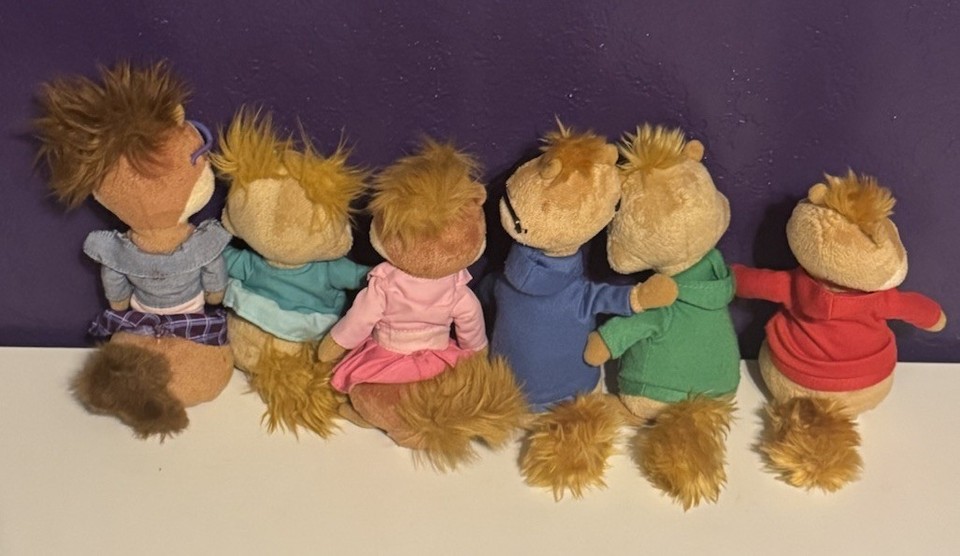 Alvin And The Chipmunks Chipettes Plush Complete Set Of 6 Ty Beanie ...