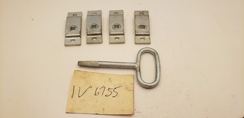 A.L. HANSEN 1V6755 STEEL LATCHES WITH KEY, 3" LENGTH, 1" WIDTH, 4 ...
