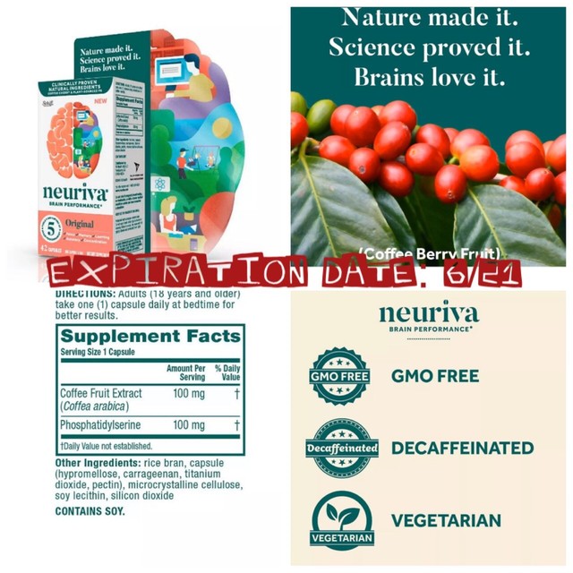 Neuriva Original Brain Performance Supplement - 42 Capsules for sale ...