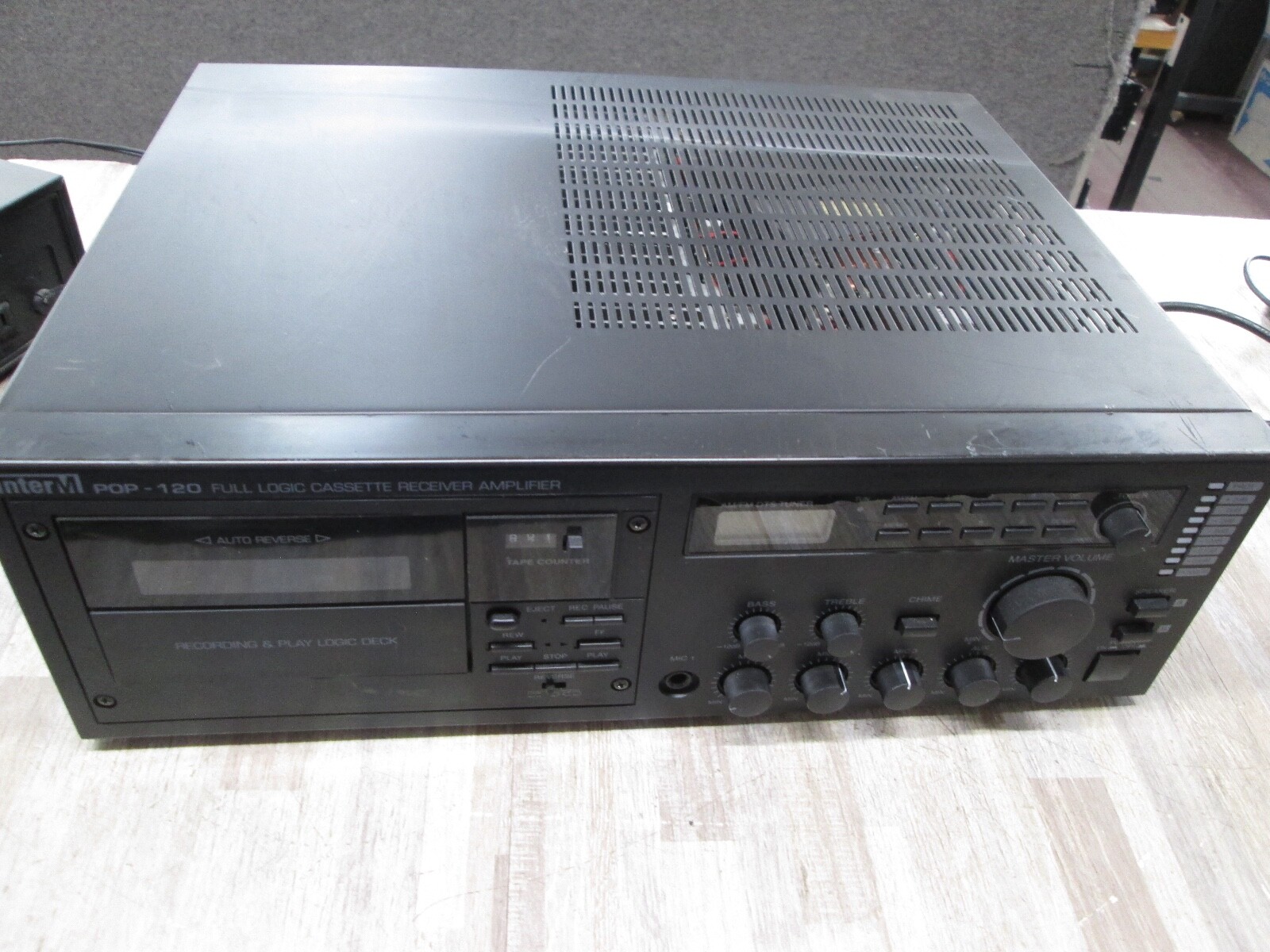 interM POP-120 full Logic Cassette Receiver Digital AM/FM Mixer Amplifier nice | eBay