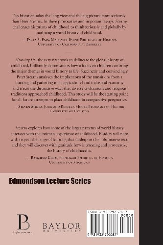 Growing Up The History of Childhood in Global Context Charles Edmondson ...