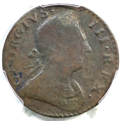 1772 V 6-72A R-6 PCGS VG 10 Machin's Mills Colonial Copper 1/2p | eBay