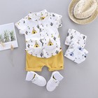 Toddler Kids Baby Boys Casual Cartoon Short Sleeve Tops +Shorts Outfits ...