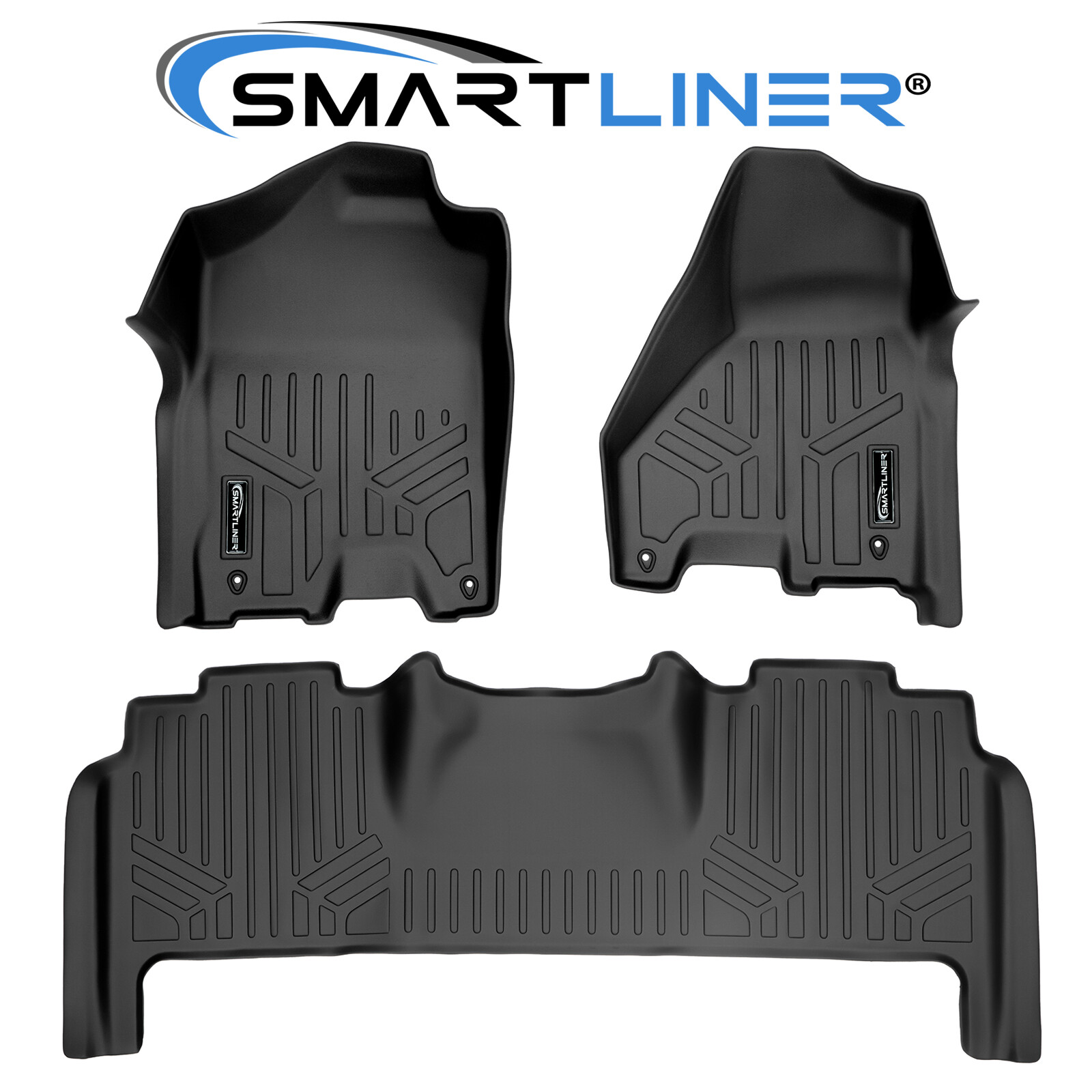 SMARTLINER Custom Fit Floor Mats Liner OEM TPE 2012-2018 Ram 2500 3500 ...