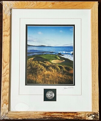100th U.S. Open Pebble Beach poster In A Wooden Glass Frame Sealed. NOS ...