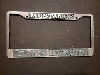 CAL POLY SAN LUIS OBISPO " Vintage Dealer License Plate Frame” | eBay