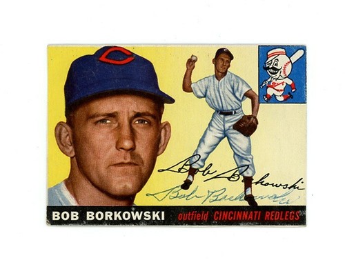 BOB BORKOWSKI signed 1955 TOPPS baseball card #74 REDS | eBay