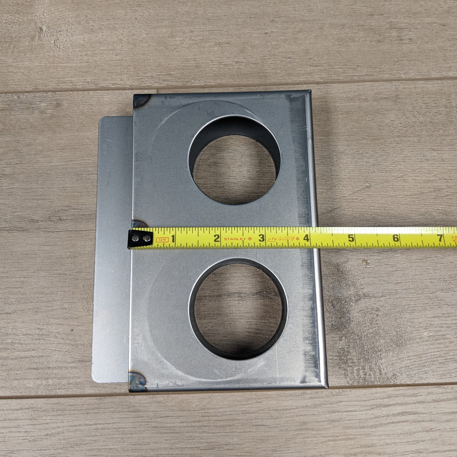 Gate Lockbox Double Hole Weldable Steel 6 3/4" x 4 3/8" x 1 1/2 ...