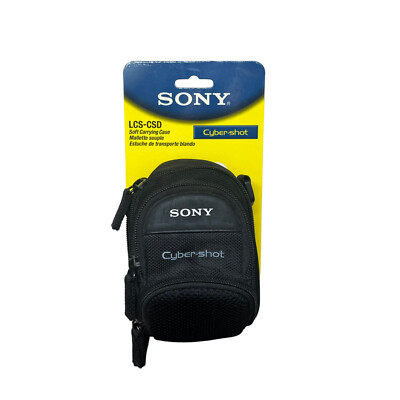 Sony CyberShot Camera Soft Carrying Case Black LCS-CSD NEW | eBay