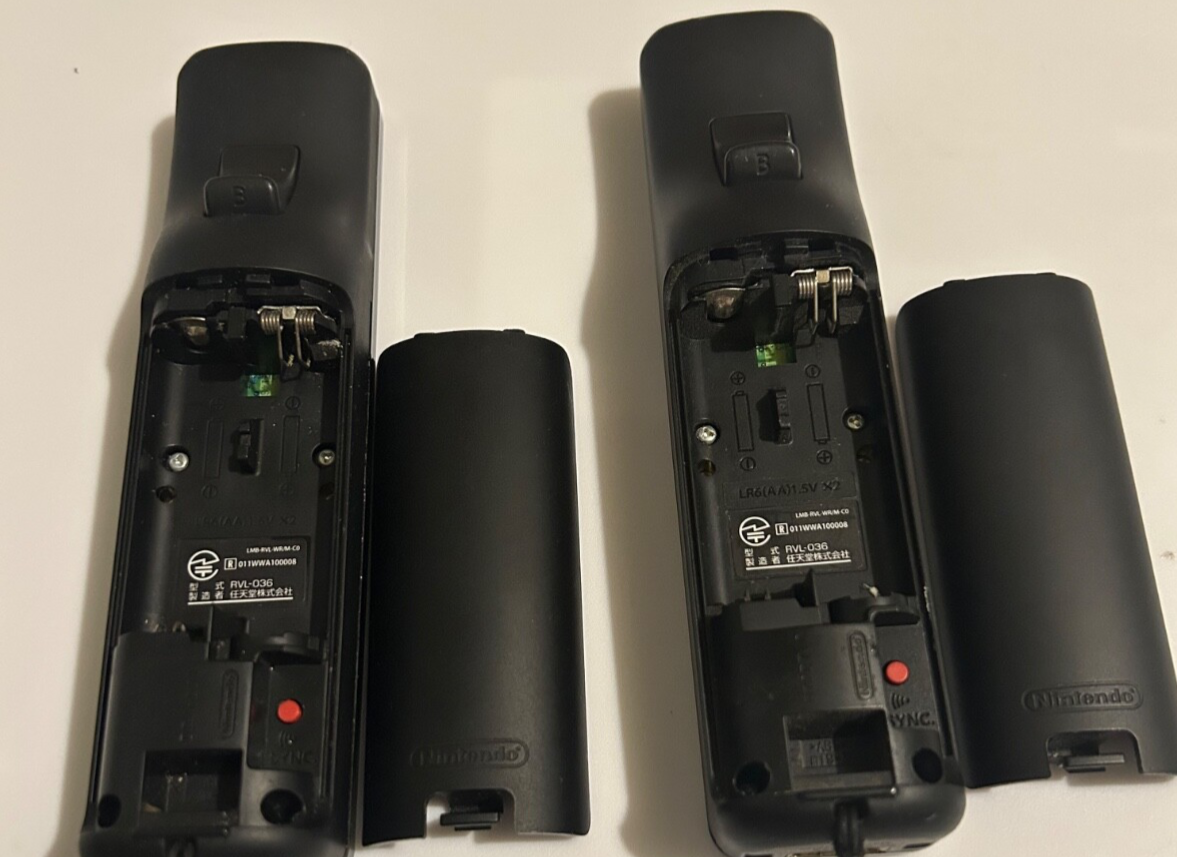 Lot of 2 OEM Black Motion Plus Nintendo Wii Remote Controller Official ...