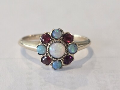 Victorian 14k Opal And Pink Sapphire Ring | eBay