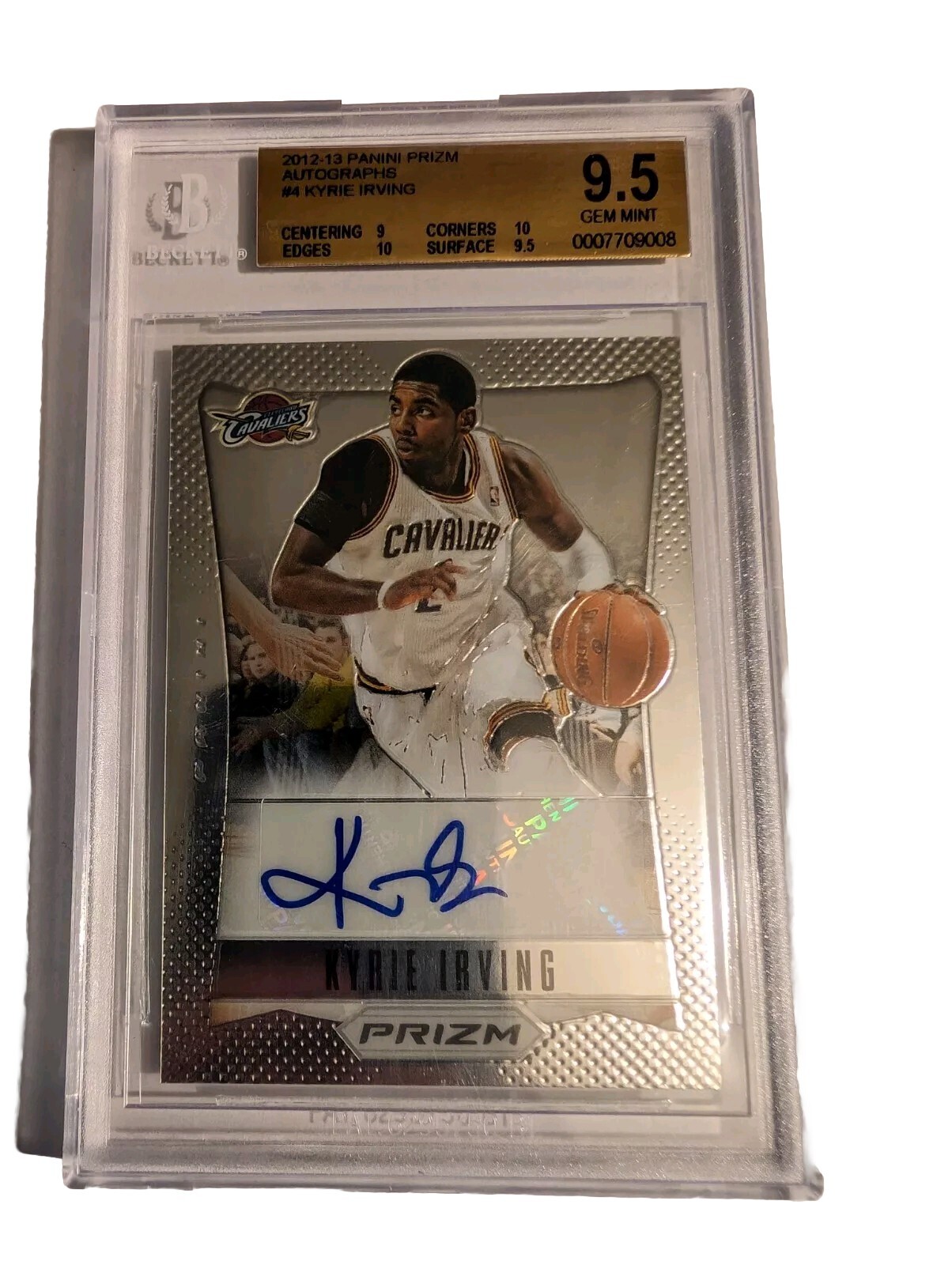 2012-13 Panini Prizm KYRIE IRVING RC Auto BGS 9.5 10 Autograph 10 Subs ...