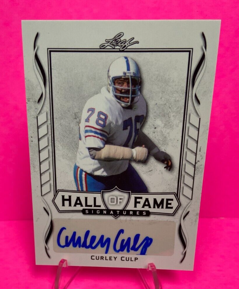 2021 Leaf Hall Of Fame Signatures Curley Culp #HDF-CCI MINT Football ...