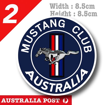 Ford Mustang Club of Australia, Ford Mustang Logo Sticker | eBay Australia