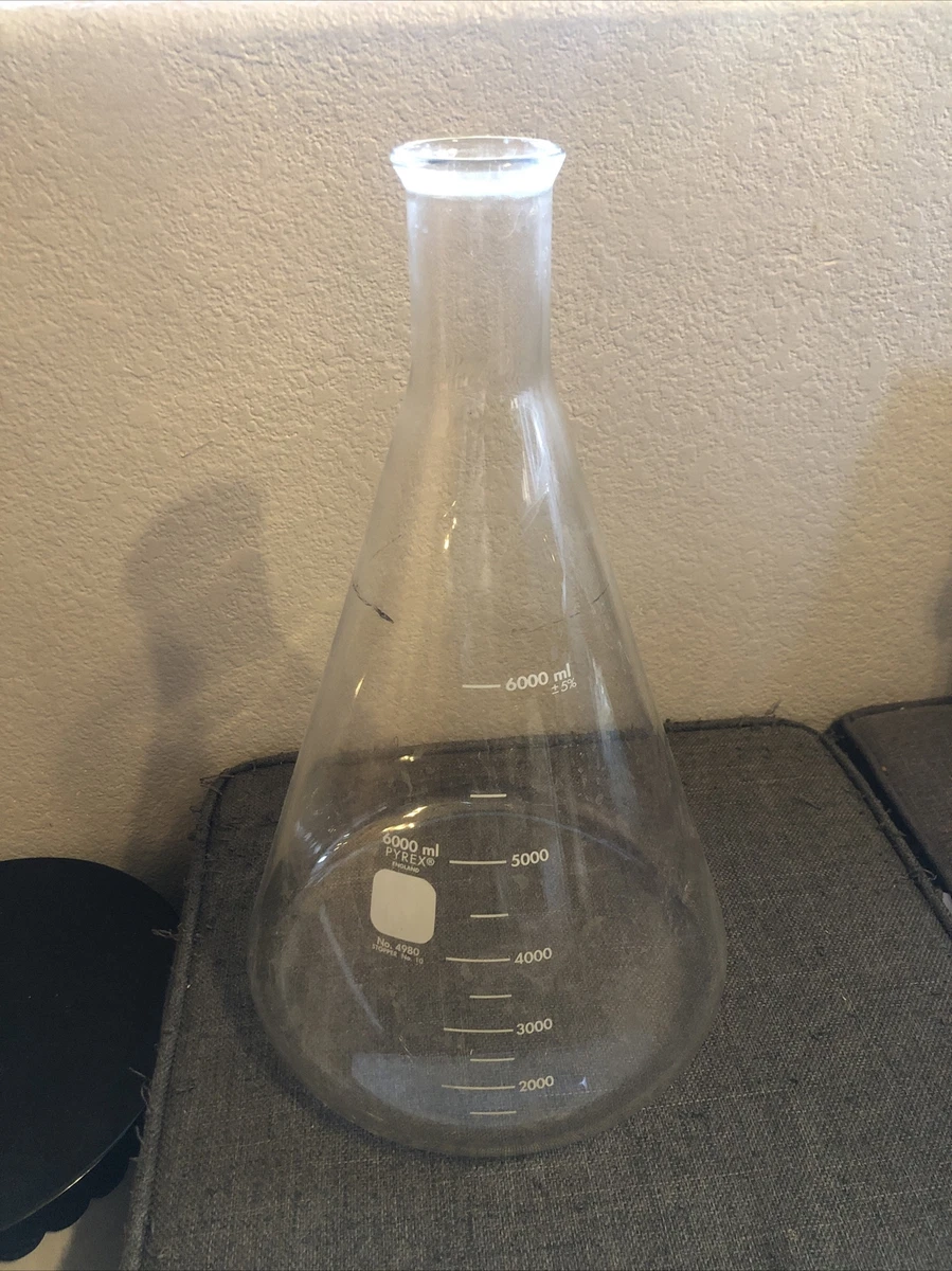 Pyrex 4980-1L Narrow Mouth, Graduated Erlenmeyer Flask, 48% OFF