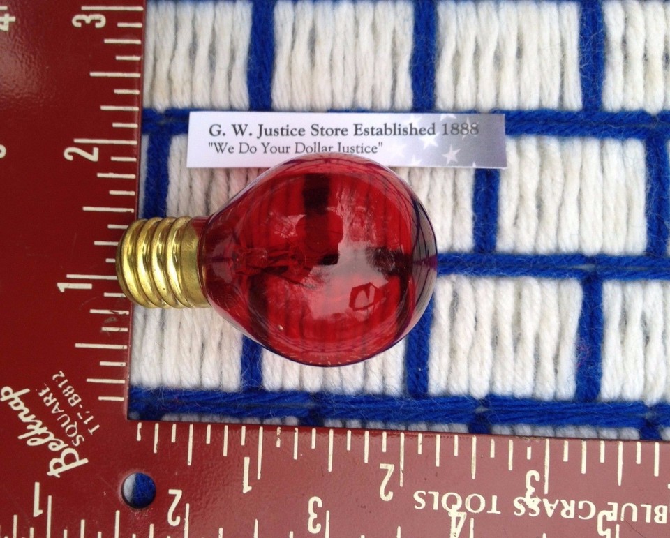 rudolph the reindeer NOSE frostie santa C9 transparent RED LIGHT BULB ...