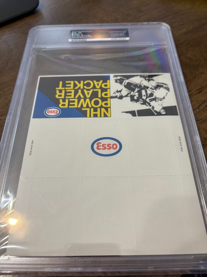 1970 Esso Power Players W/TAB PSA 8 Ed Giacomin Glenn Hall Guy Trottier ...