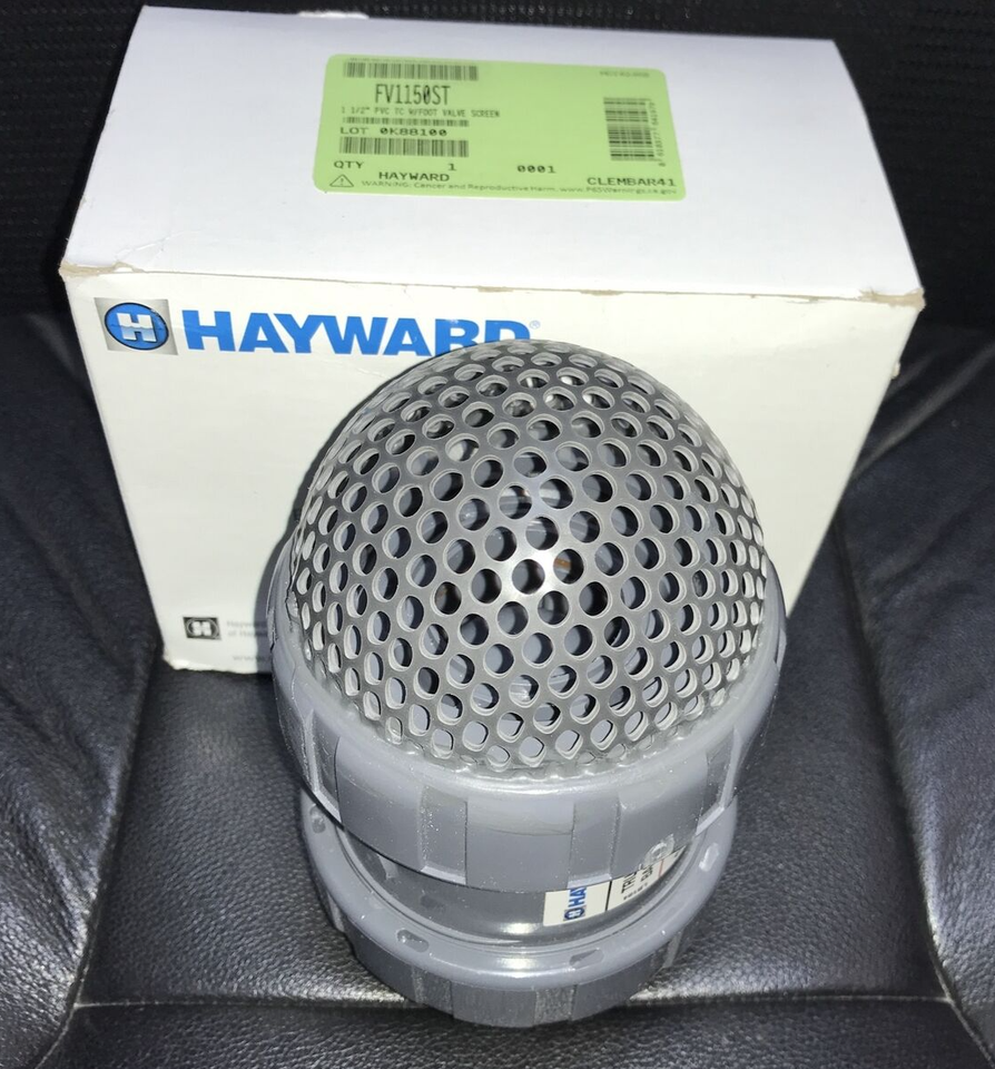 Hayward FV11.50ST 1-1/2" PVC True Union Ball Check Valve with Foot ...