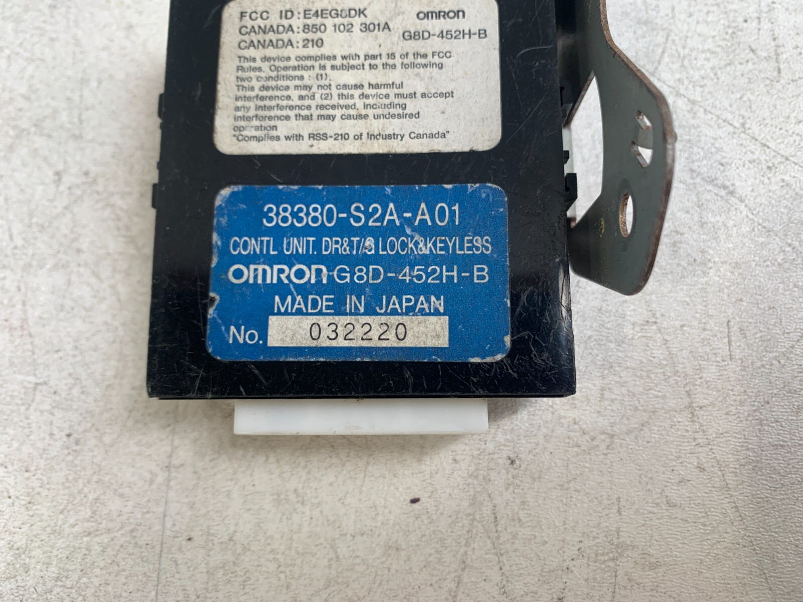 2000-2003 HONDA S2000 AP1 KEYLESS LOCK CONTROL MODULE F20C 2.0L KEY ...