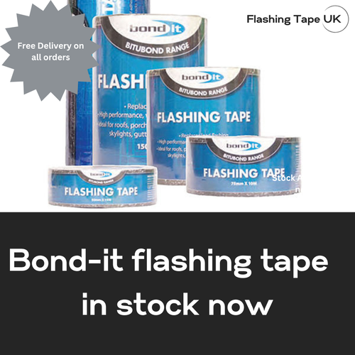 Bond-IT Flashing Tape, Flashband, SELF ADHESIVE ROLL ROOFING 50mm-450mm ...