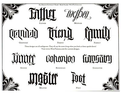 Ambigram Lettering Styles