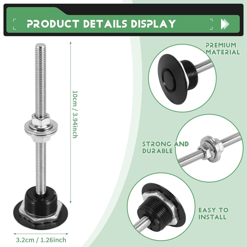 Release License Plate Lock Clip 1.25 Inch Diameter Aluminum Alloy ...