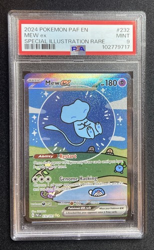 PSA 9 Bubble Mew ex 232/091 Sv: Paldean Fates SIR Full Art Special ...